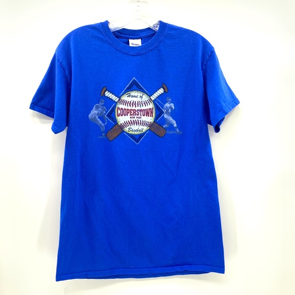 Gildan | Shirts | Cooperstown New York The Home Of Baseball Tshirt ...